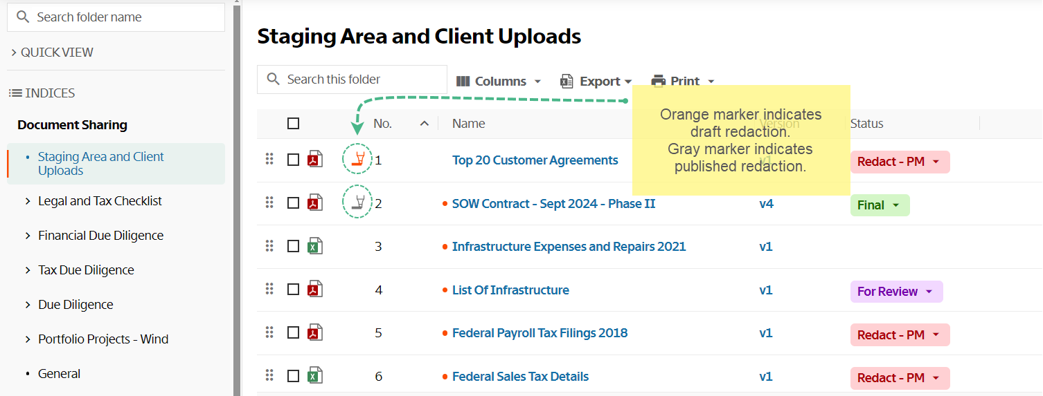 Firmex Redact – Firmex Knowledge Base