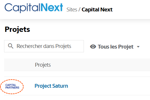 Ajouter un logo de projet (pas un logo de site) – Centre de Ressources