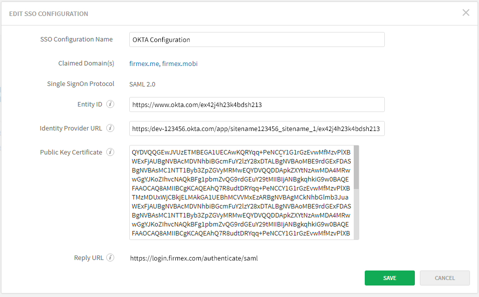 Setting Up Single Sign On (SSO) for your Firmex Subscription – Firmex ...