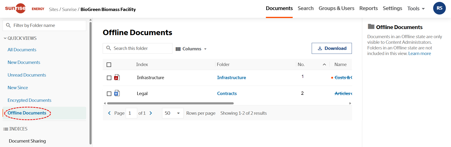 Set Folders and Documents Offline – Firmex Knowledge Base